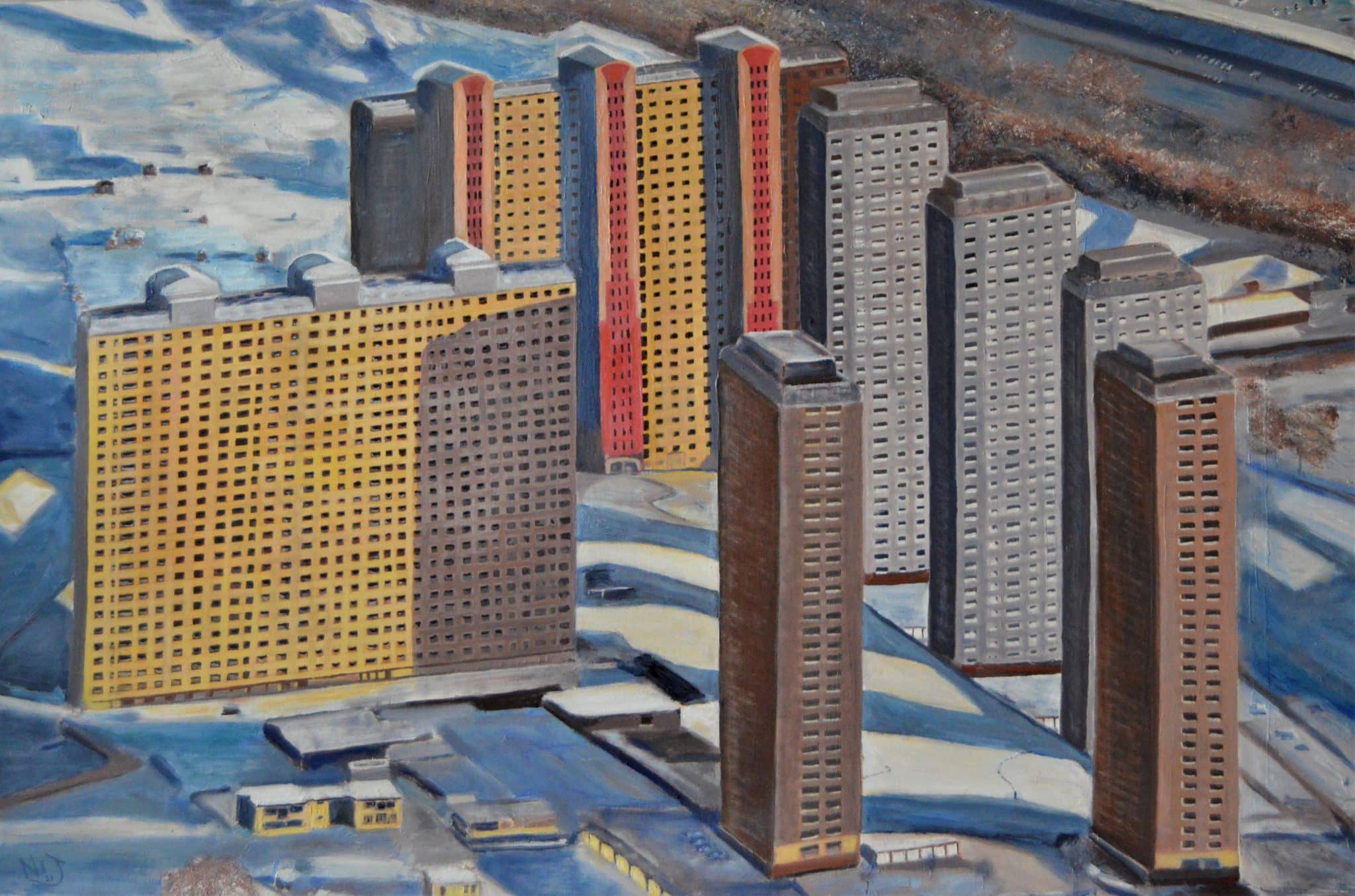 Windows Feast in the North East (Red Road Flats) - Glasgow Art Club